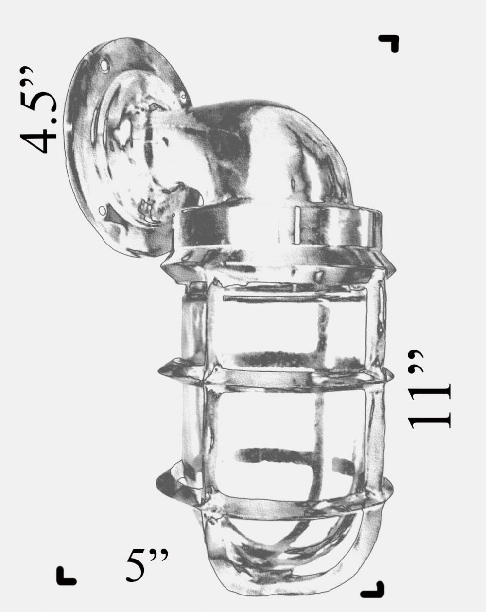 Marine Grade Bronze Bulkhead Light - Shiplights