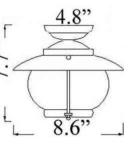 Open Flush Bulkhead Light - Shiplights