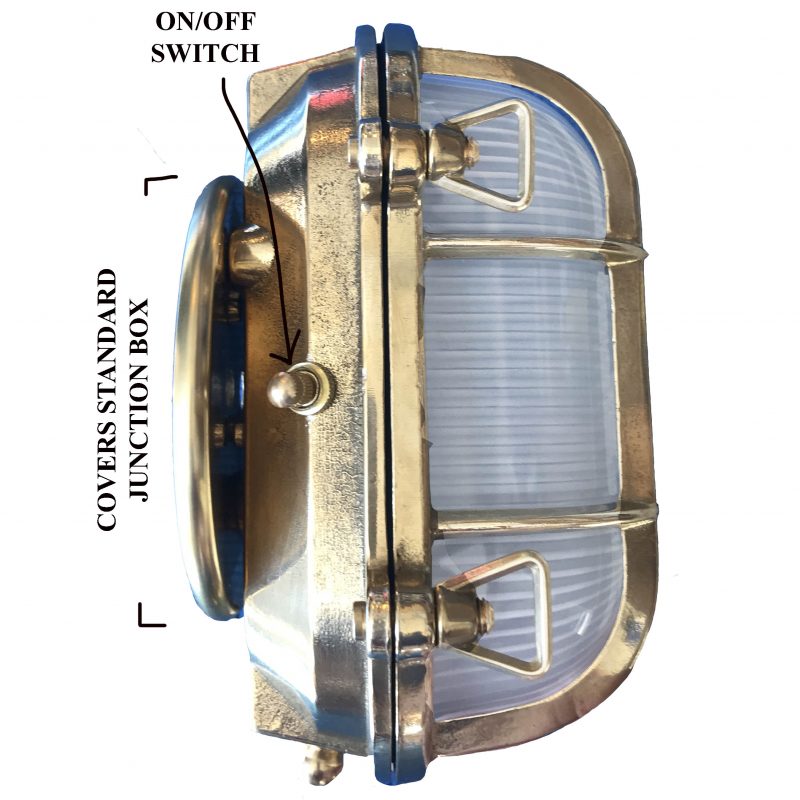 Oval Bulkhead Light (Medium) - Shiplights