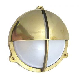Round Cage Light w/ Hood - Shiplights