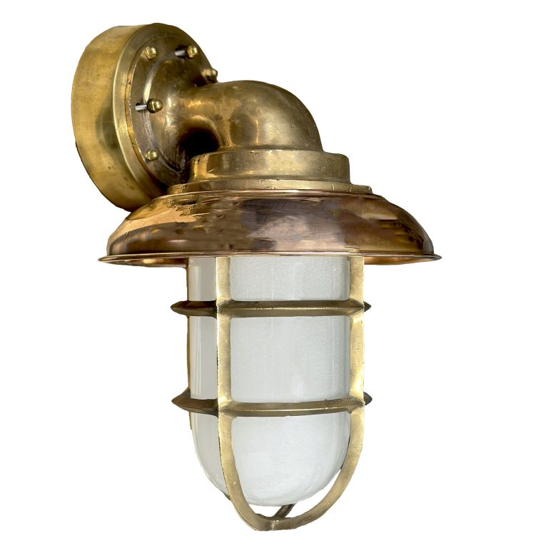Large Bronze Nautical Sconce - Shiplights