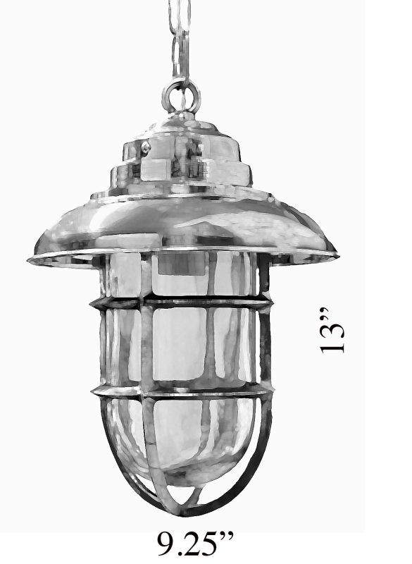 Large Nautical Bronze Ceiling Light - Shiplights