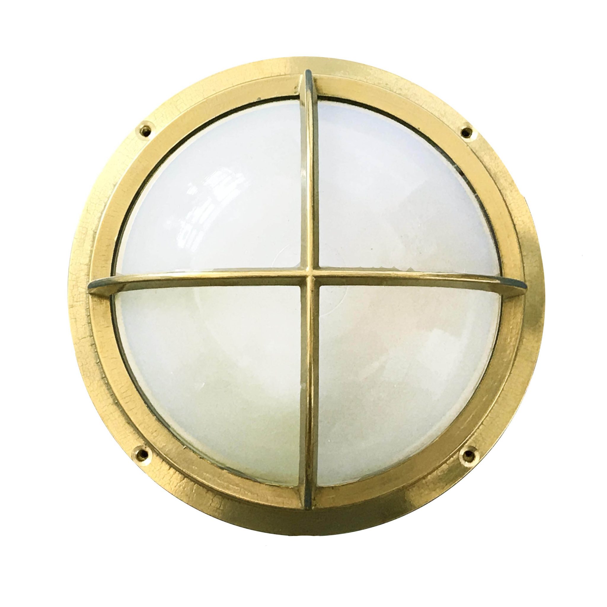 Round Nautical Seabeck Dome Bulkhead Sconce - Shiplights
